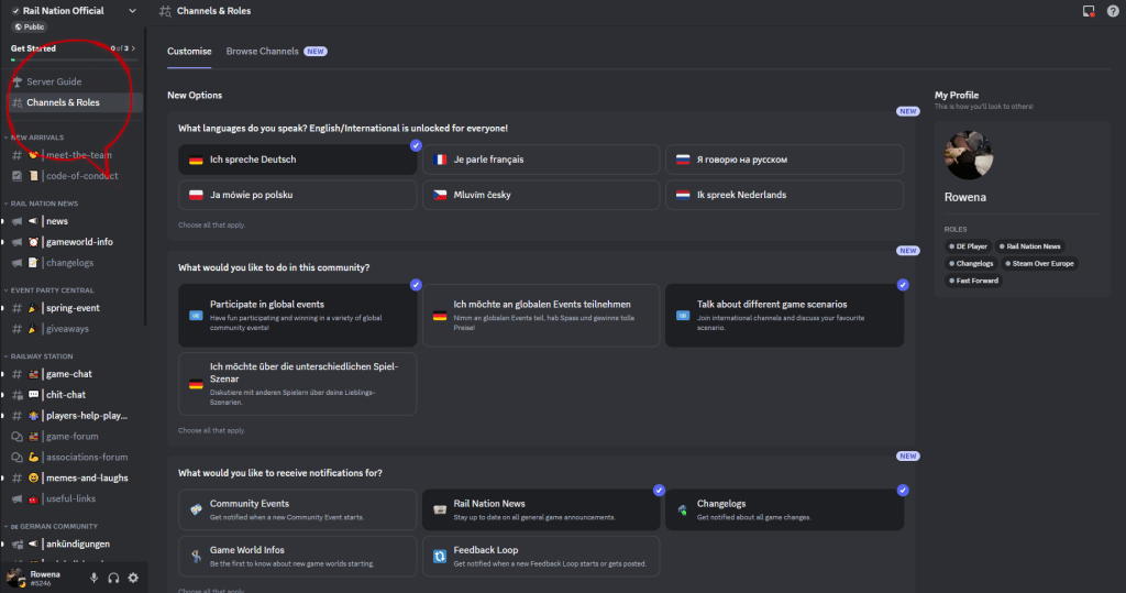 Discord Onboarding - Rail Nation